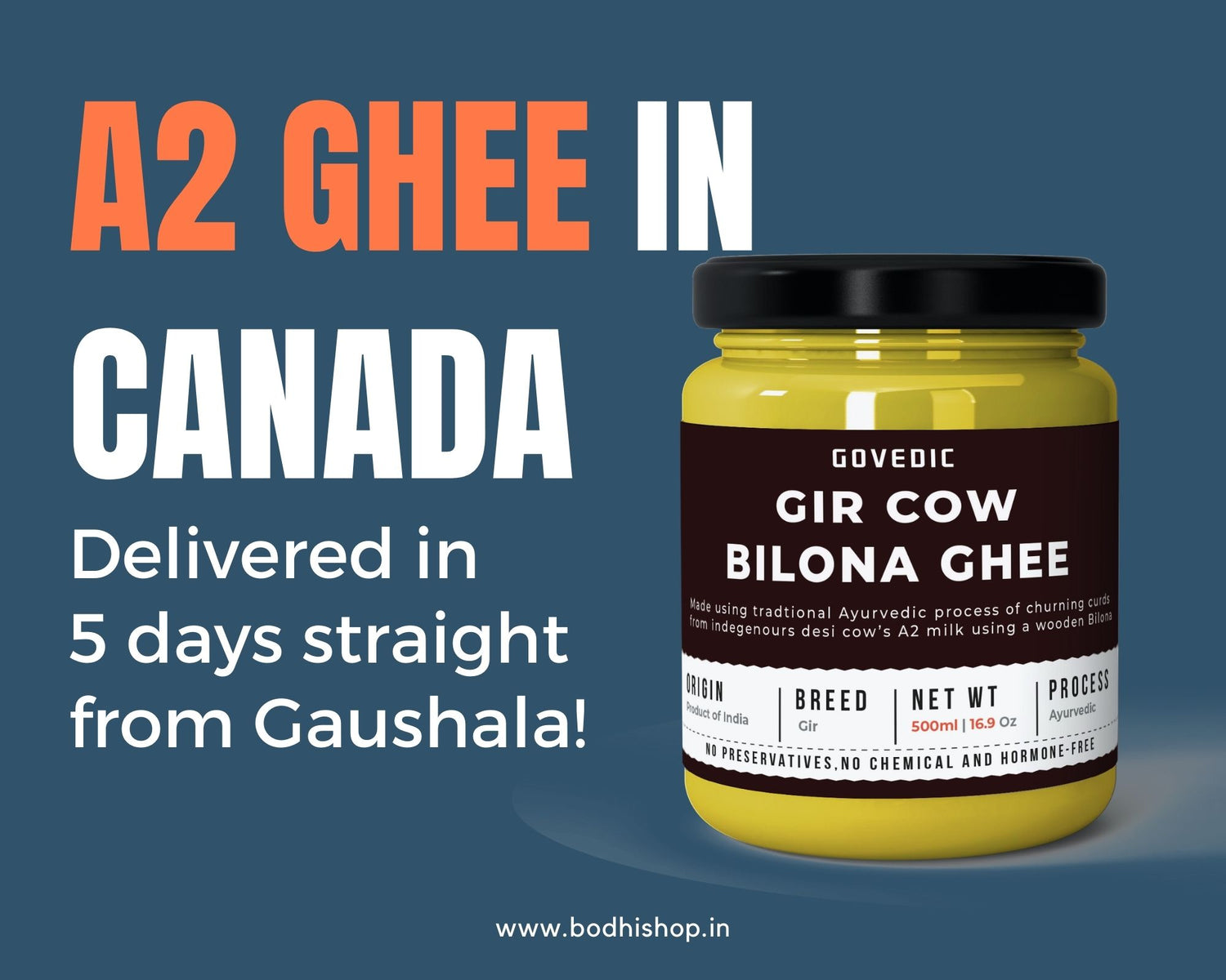 A2 Ghee in Canada – Bodhishop.in