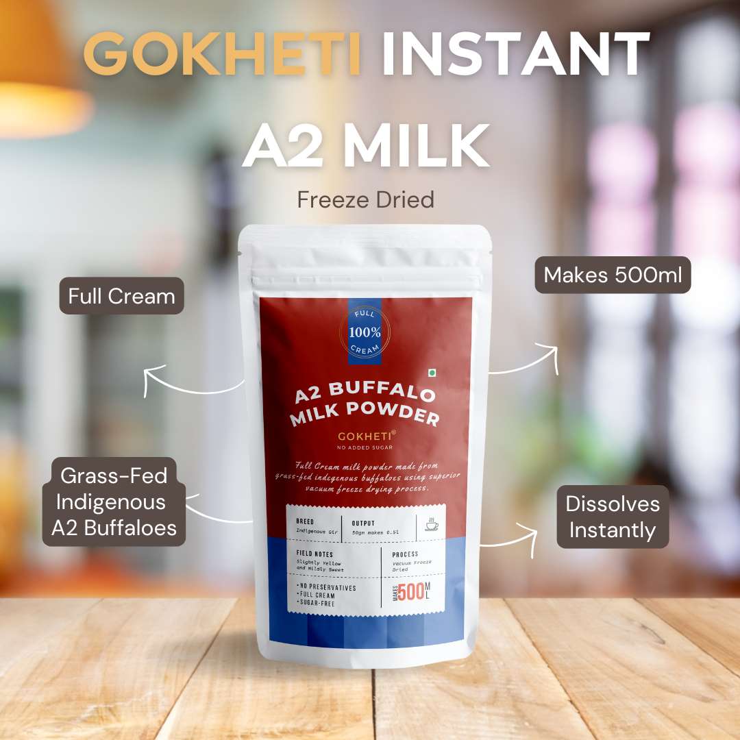 Buy A2 Milk Powder Full Cream Online From A2 Buffalo - Gokheti ...